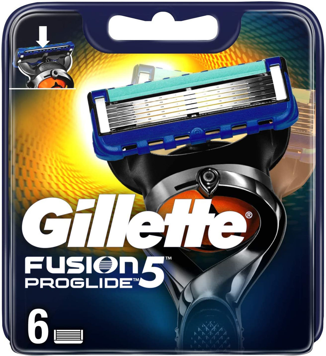 Gilette Fusion5 ProGlide Rasierklingen, (1x6) – Siba Store