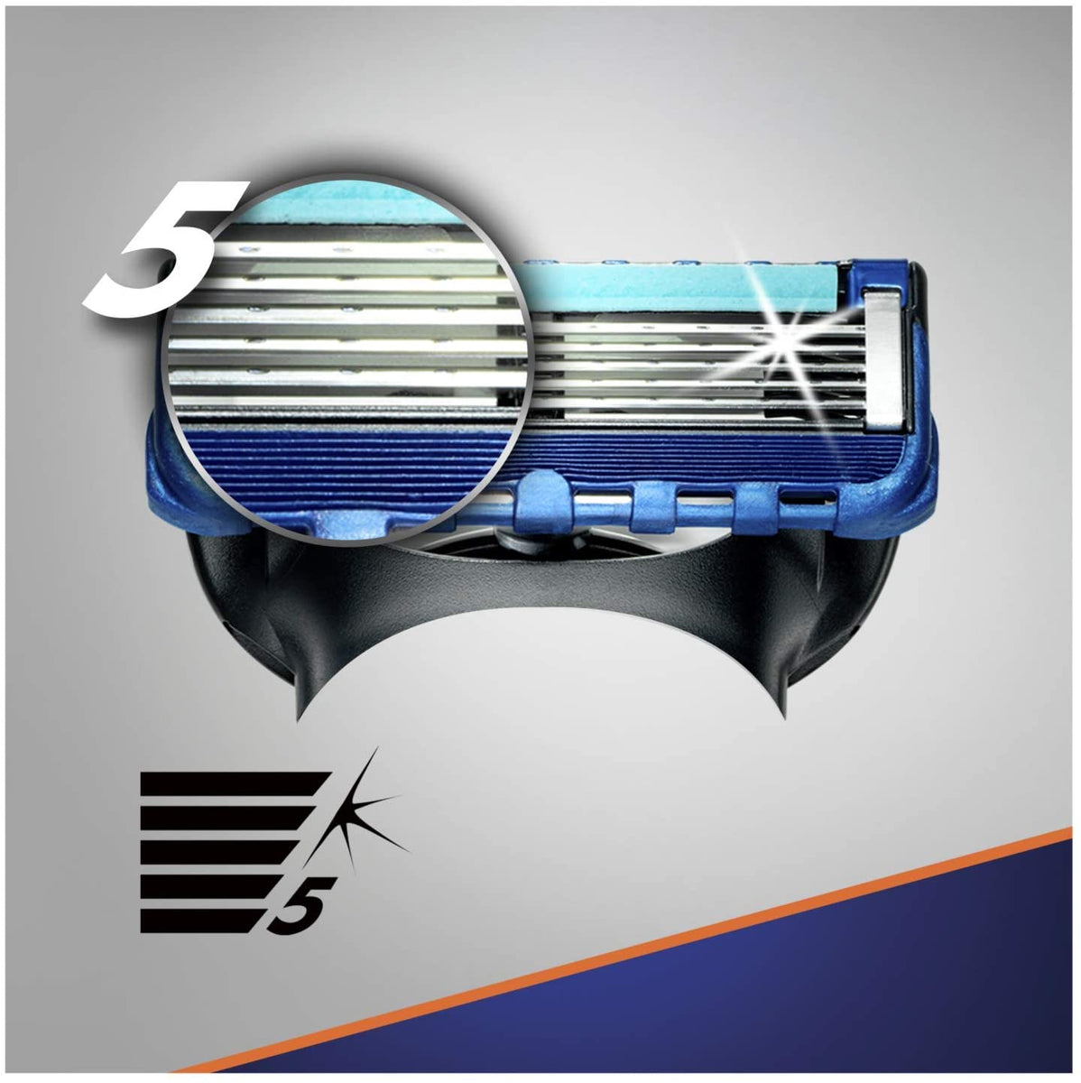 Gilette Fusion5 ProGlide Rasierklingen, (1x6) – Siba Store